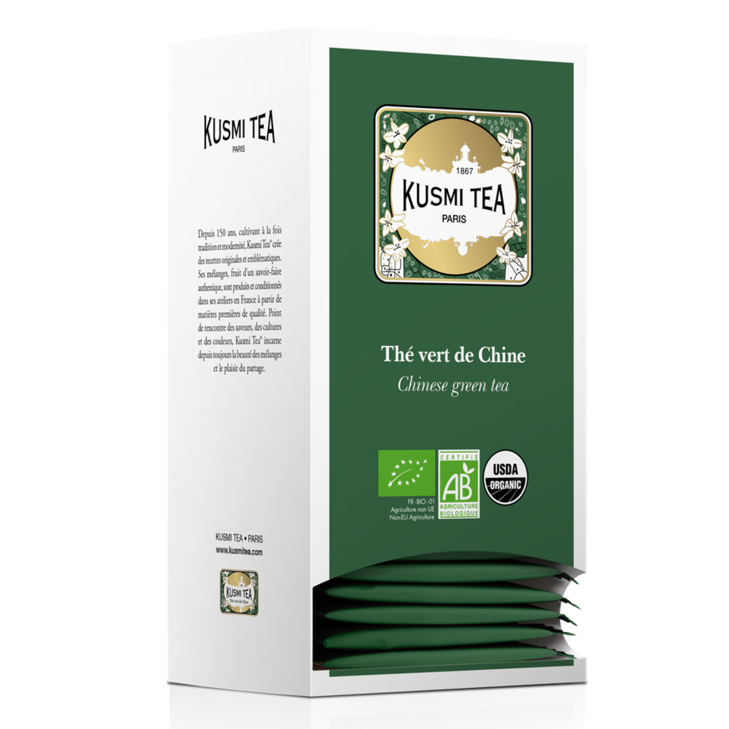 Kusmi Tea | Tè Verde Cinese Biologico | Tè Verde Cinese | Green Tea ...